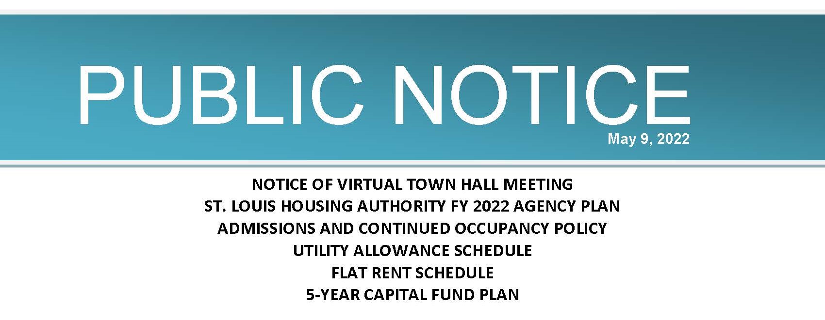 Virtual Town Hall Meeting | St. Louis Housing Authority